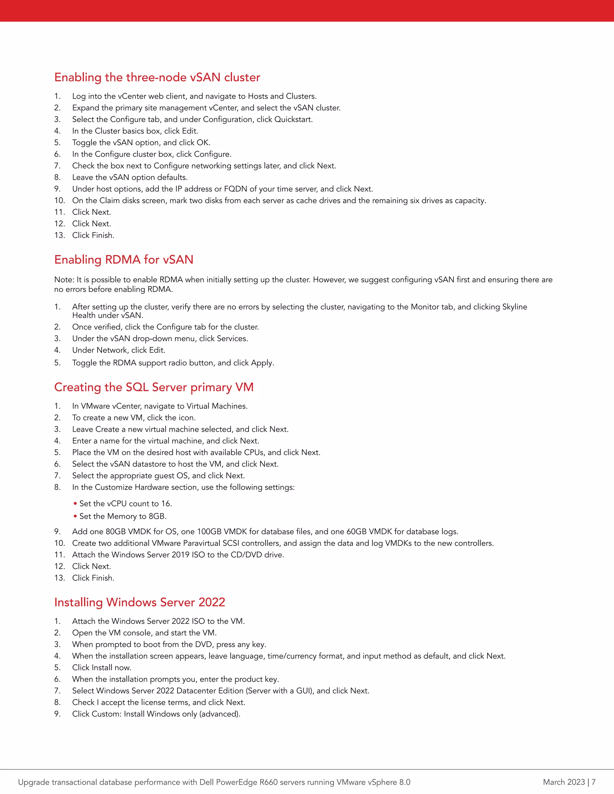 Upgrade transactional database performance with Dell PowerEdge R660 servers running VMware ...