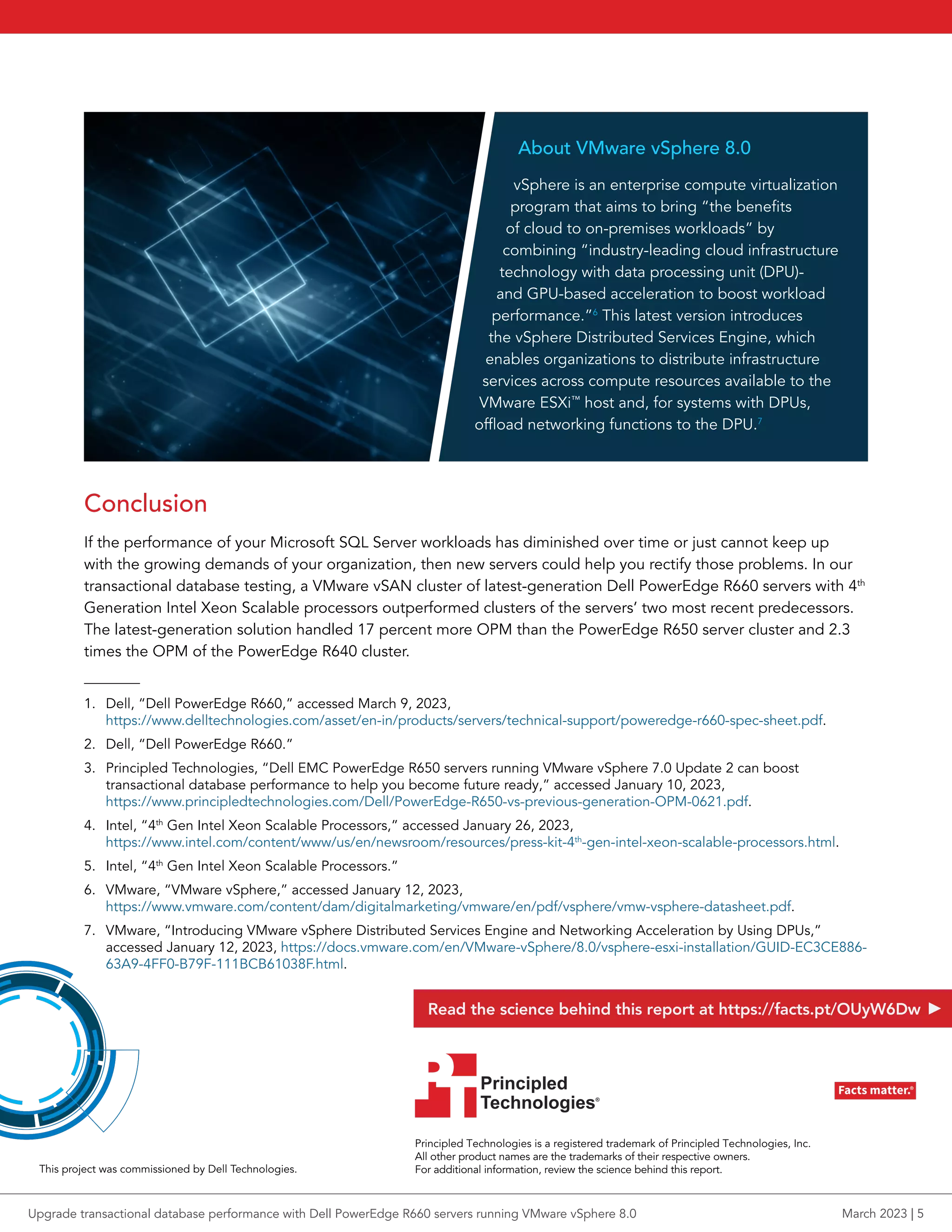 Upgrade transactional database performance with Dell PowerEdge R660 servers running VMware ...
