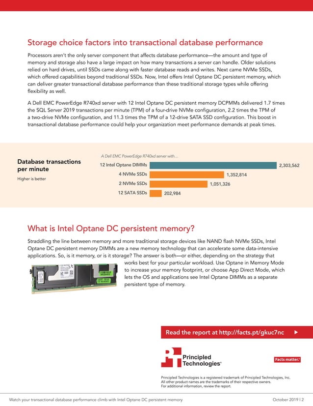 Watch Your Transactional Database Performance Climb With Intel Optane Dc Persistent Memory