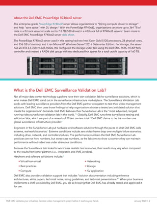 Dell EMC validates your virtualized Genetec video management system ...