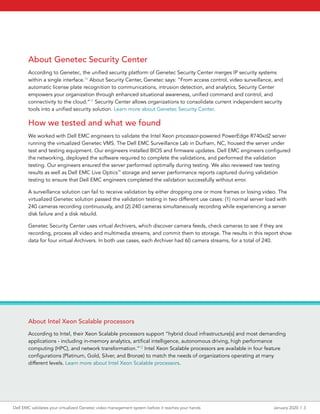 Dell EMC validates your virtualized Genetec video management system ...
