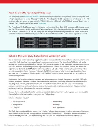 Take the guesswork out of video surveillance with pre-validated Milestone solutions from Dell ...