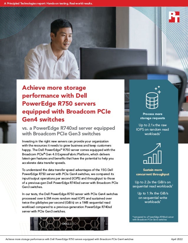 Achieve more storage performance with Dell PowerEdge R750 servers ...