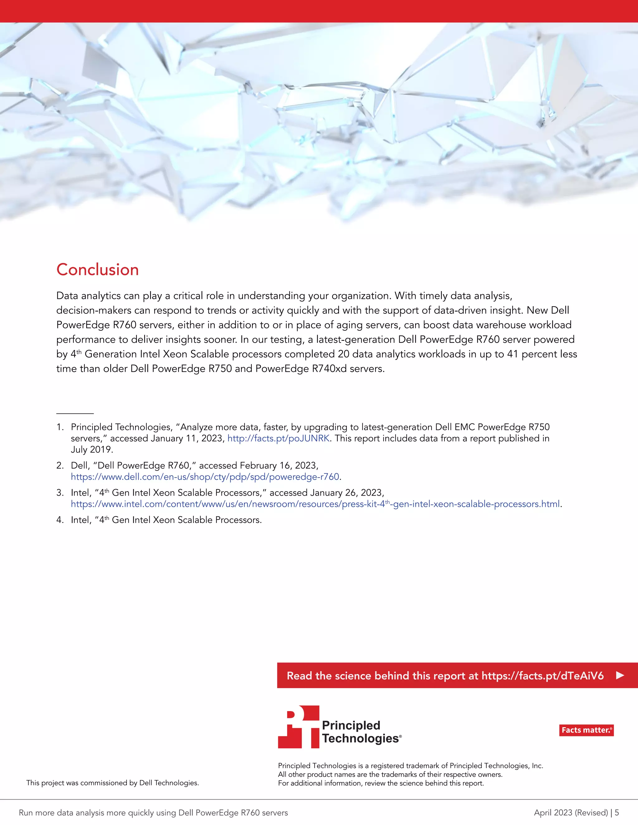 Run more data analysis more quickly using Dell PowerEdge R760 servers | PDF