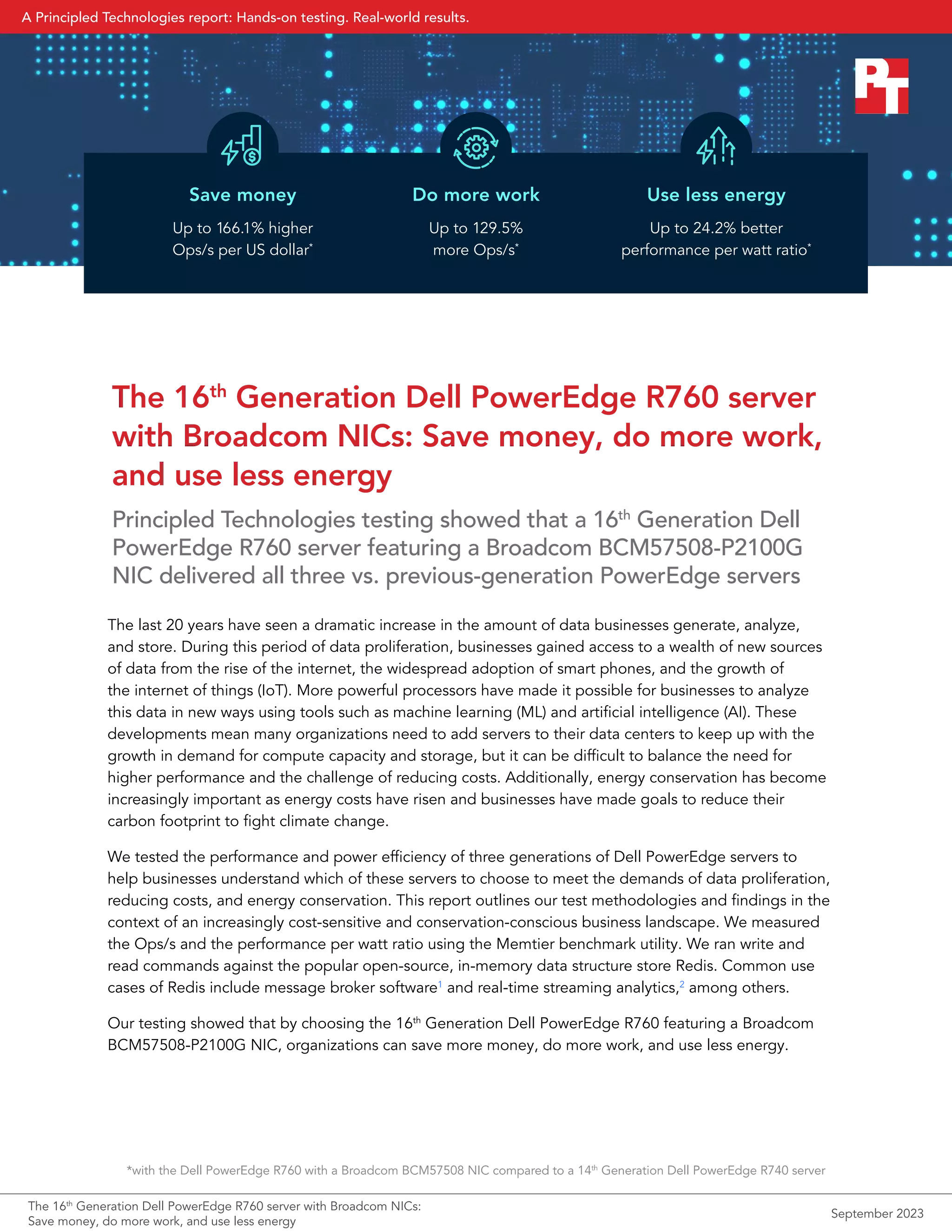 The 16th Generation Dell PowerEdge R760 server with Broadcom NICs: Save ...