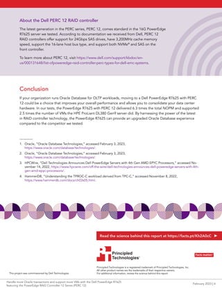 Handle more Oracle transactions and support more VMs with the Dell ...