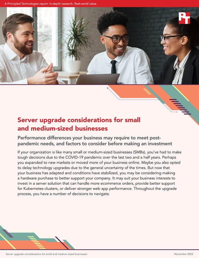 Server upgrade considerations for small and medium-sized businesses | PDF