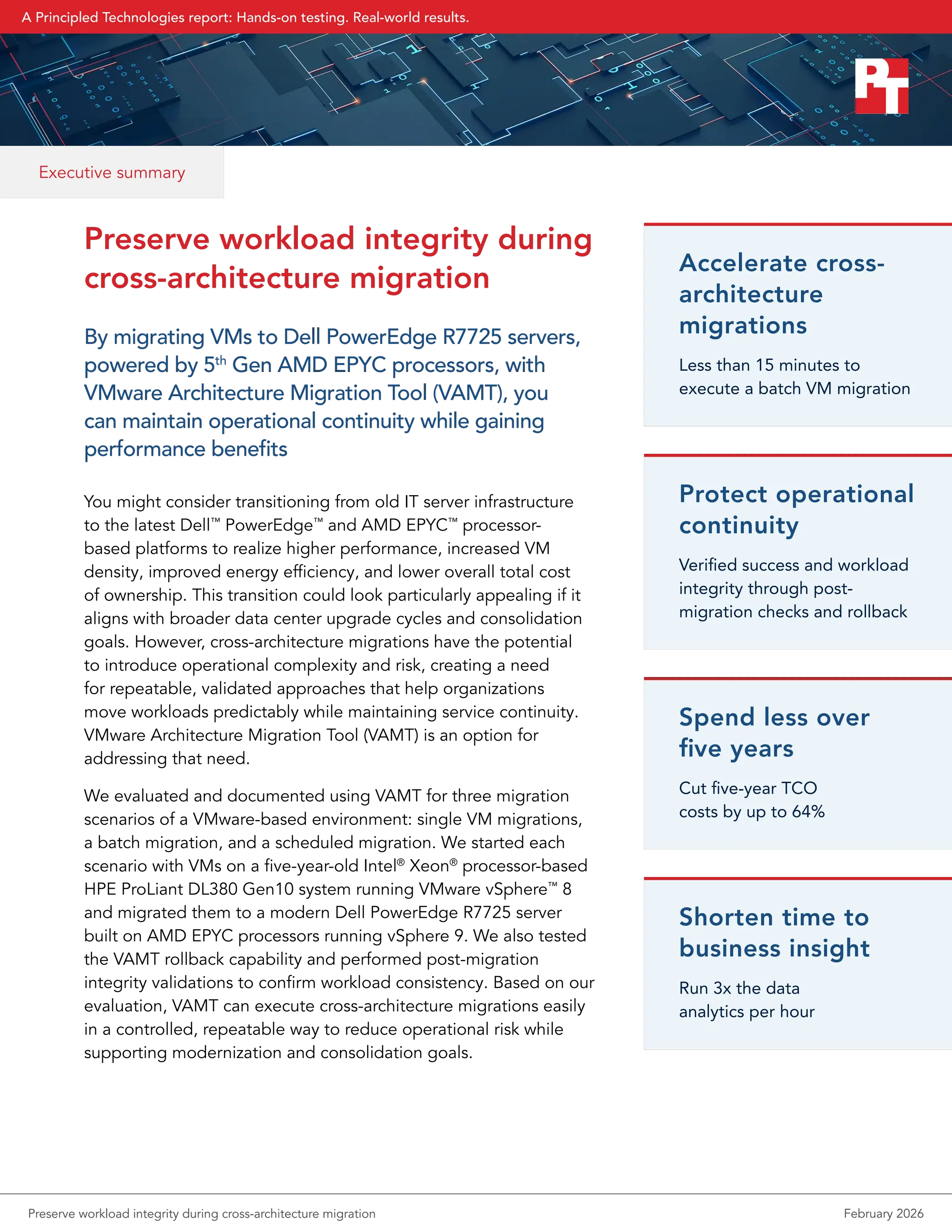 Preserve workload integrity during cross-architecture migration ...