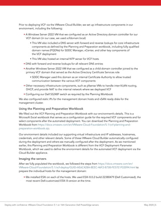 Deploy with confidence: VMware Cloud Foundation 5.1 on next gen Dell ...