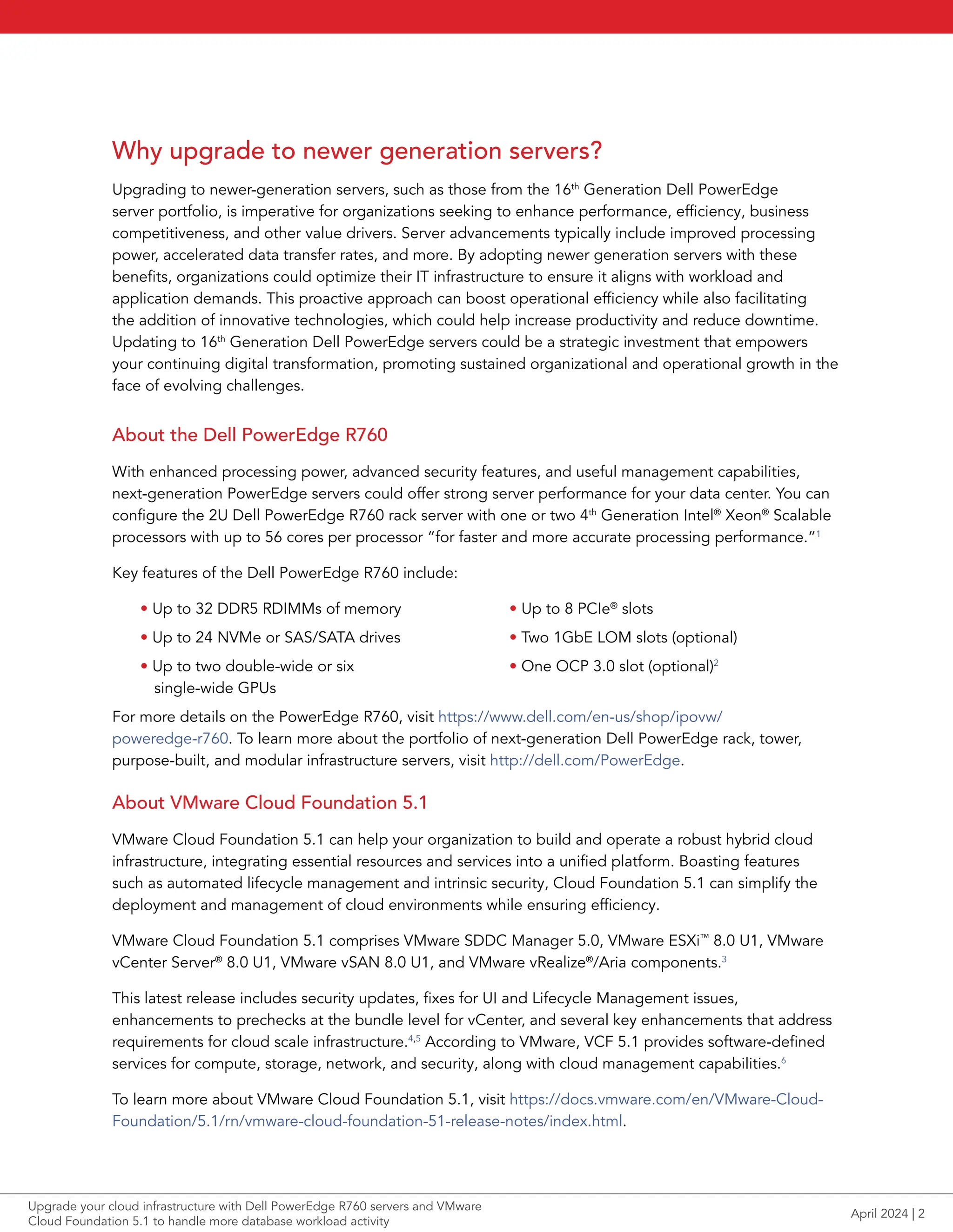 Upgrade your cloud infrastructure with Dell PowerEdge R760 servers and ...