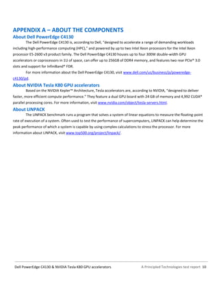 Dell PowerEdge C4130 & NVIDIA Tesla K80 GPU accelerators | PDF