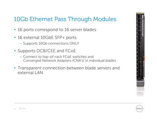 Dell PowerEdge M-Series Blades IO Guide | PDF