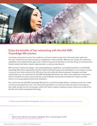Migrate VMs faster with a new Dell EMC PowerEdge MX solution | PDF