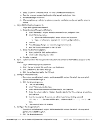 Dell PowerEdge VRTX and M-series compute nodes configuration study | PDF