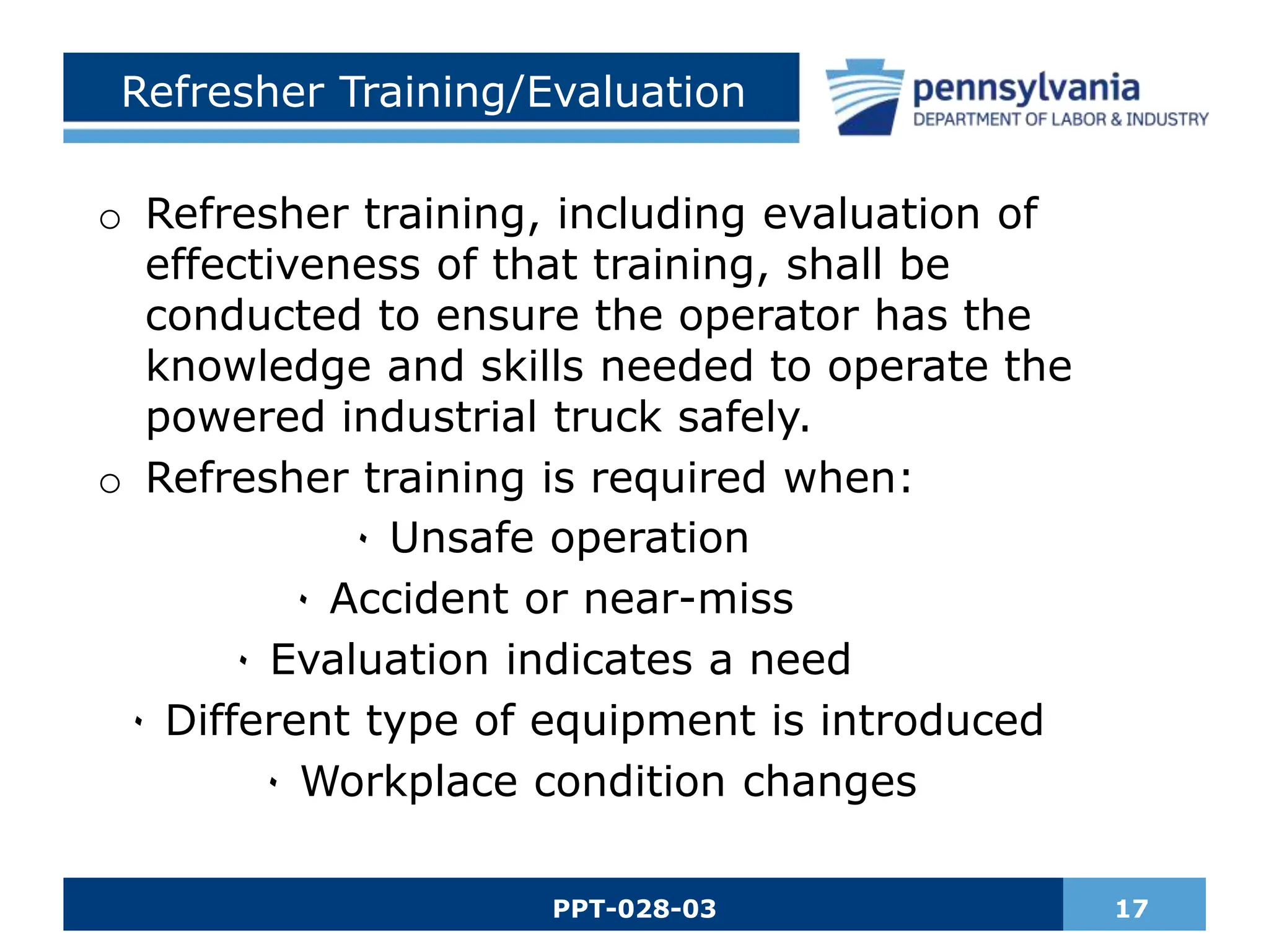 Powered Industrial Trucks Safety Training. | PPTX