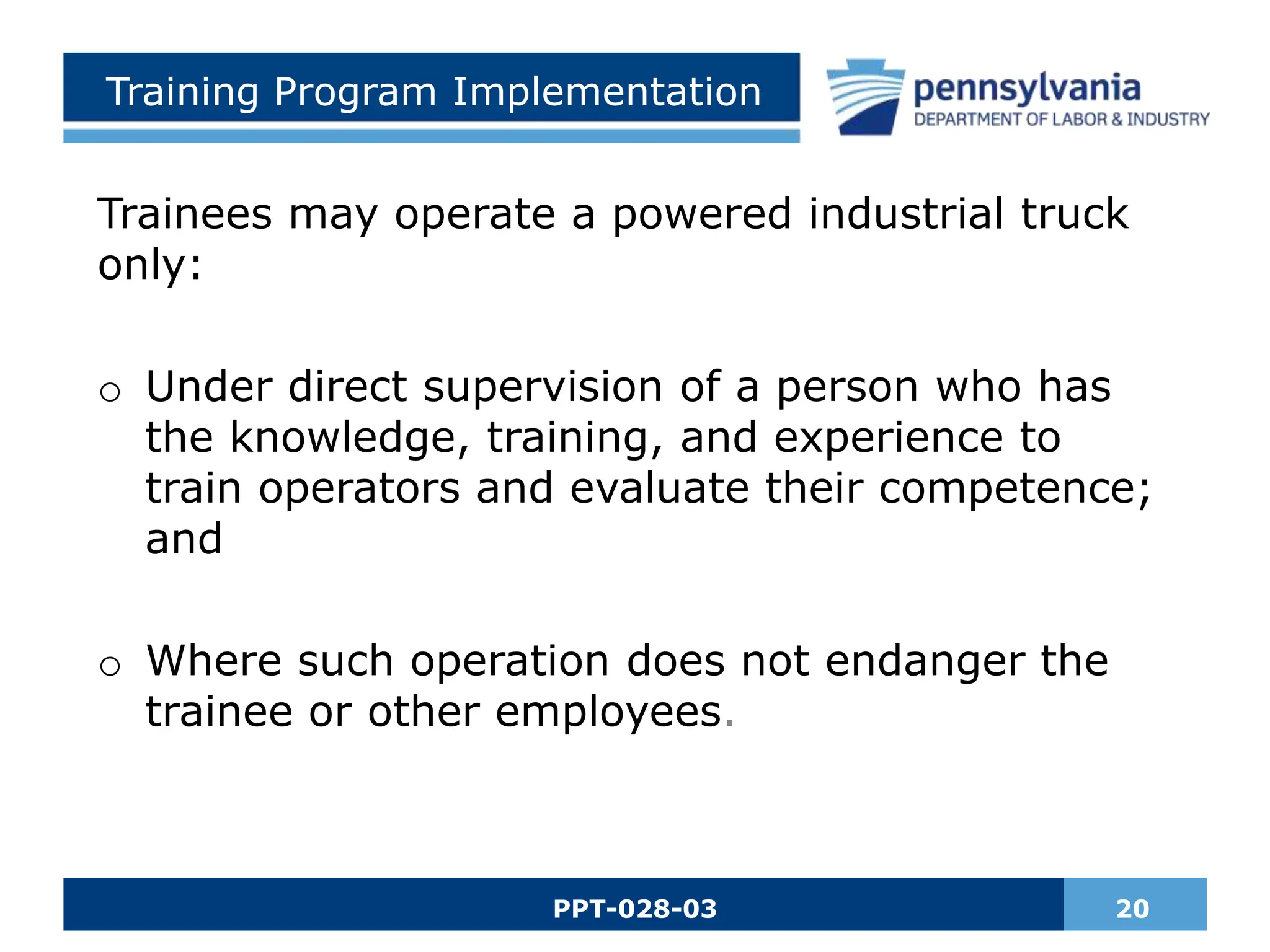 Powered Industrial Trucks Safety Training. | PPTX