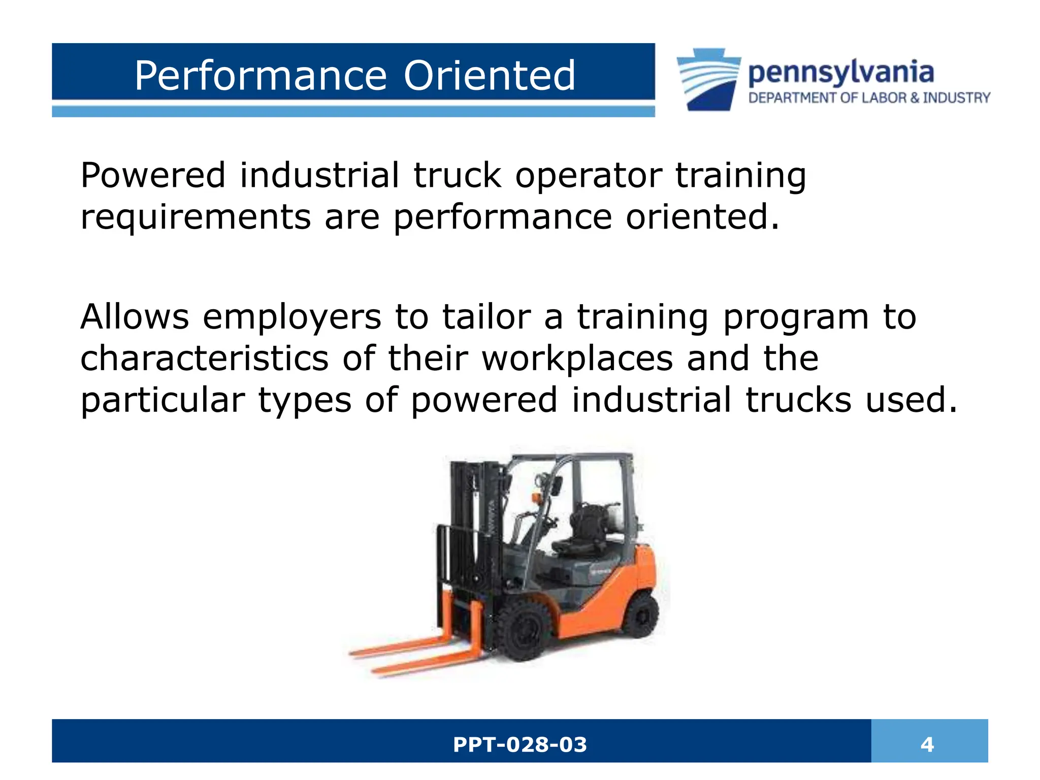 Powered Industrial Trucks Safety Training. | PPTX