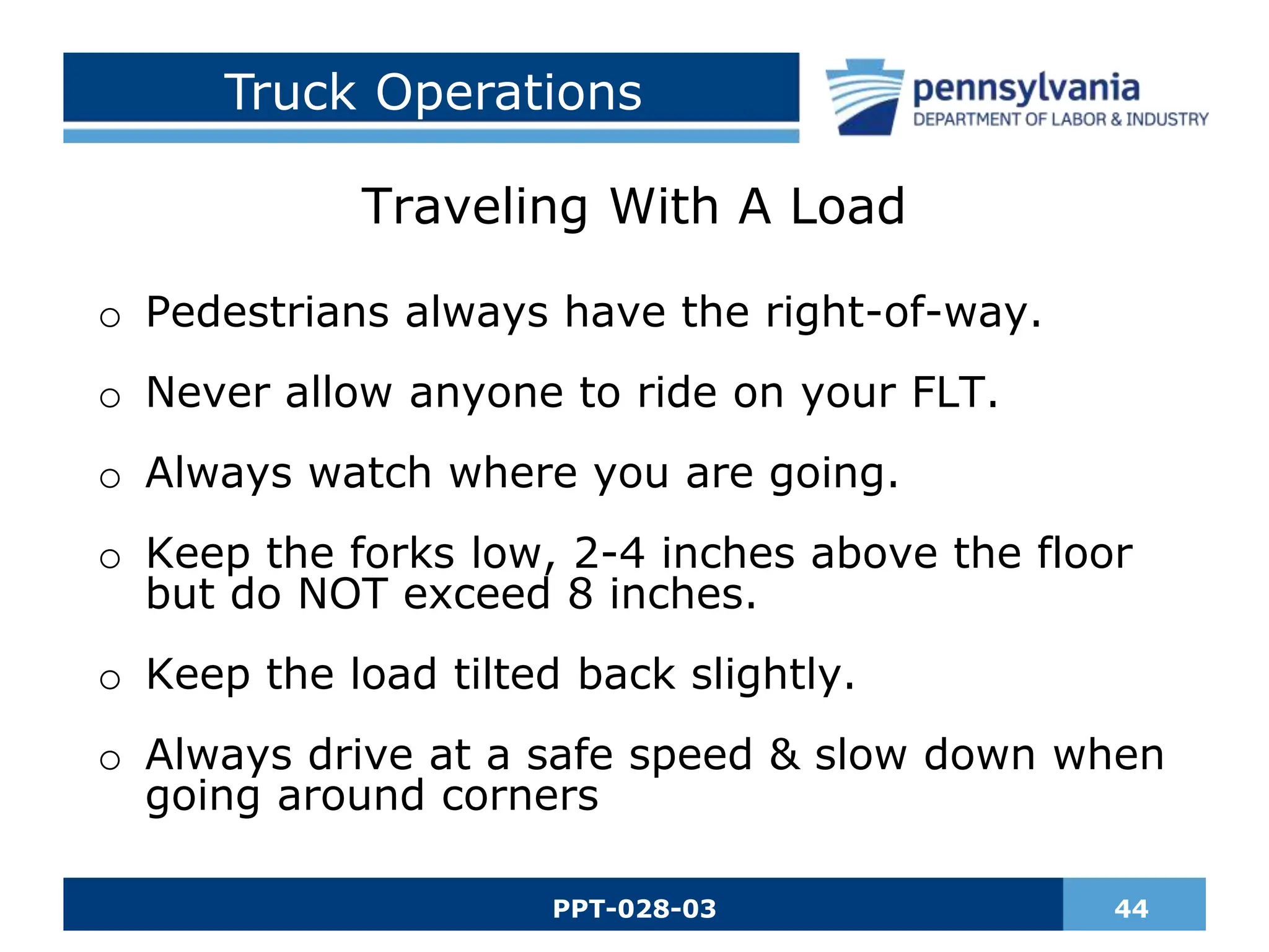 Powered Industrial Trucks Safety Training. | PPTX