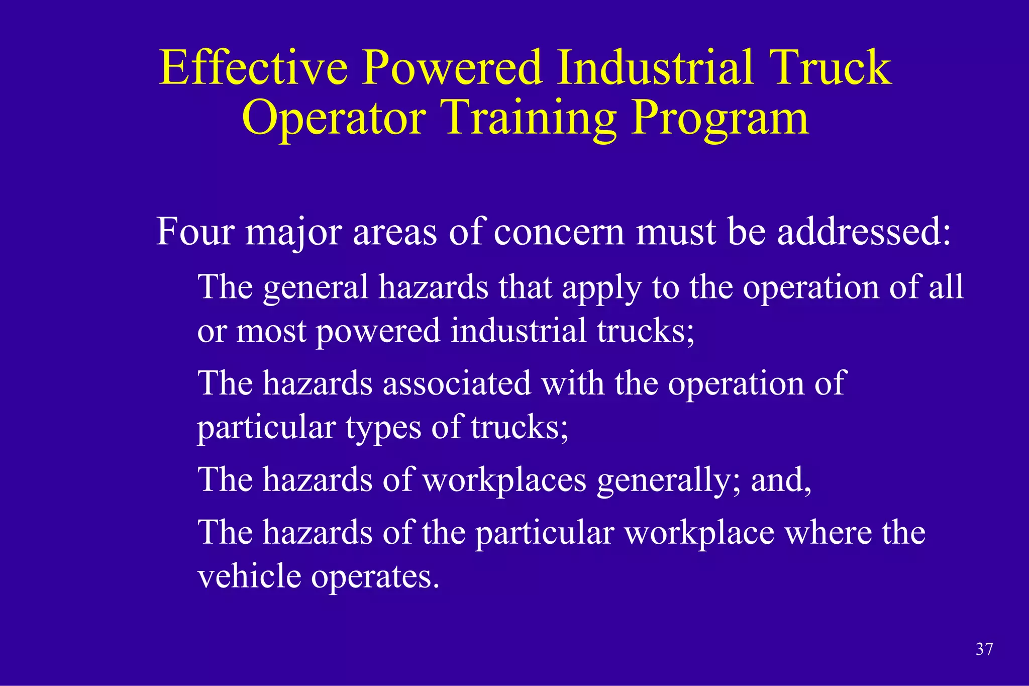 Powered industrial trucks osha std | PPT