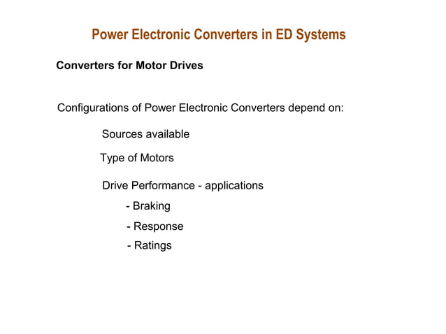 Power electronic drives ppt | PPT