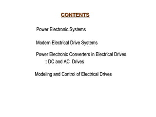 Power electronic drives ppt | PPT