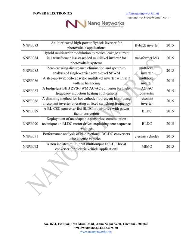 Power electronics IEEE titles 2015-2016 | PDF