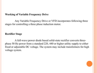 Braking and multi-quadrant operation of VSI drives,Cycloconverter based induction motor drive ...