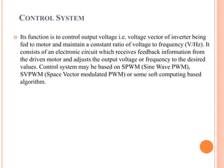 Braking and multi-quadrant operation of VSI drives,Cycloconverter based induction motor drive ...