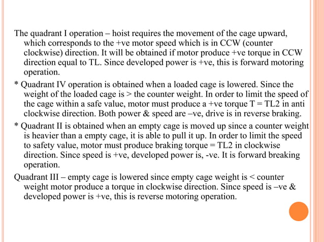 Braking and multi-quadrant operation of VSI drives,Cycloconverter based ...