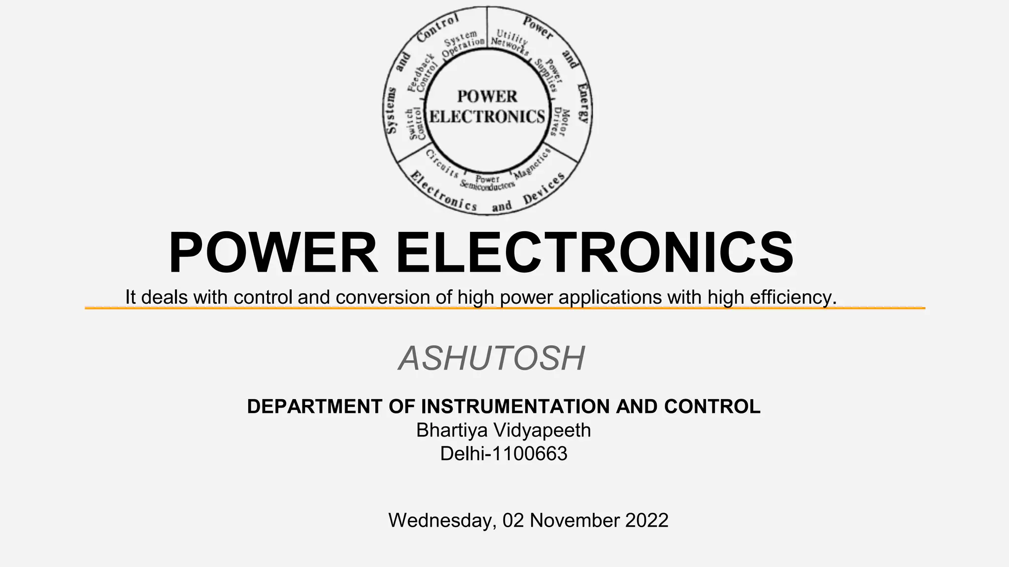 POWER ELECTRONICS | PPTX | Consumer Electronics | Technology & Computing
