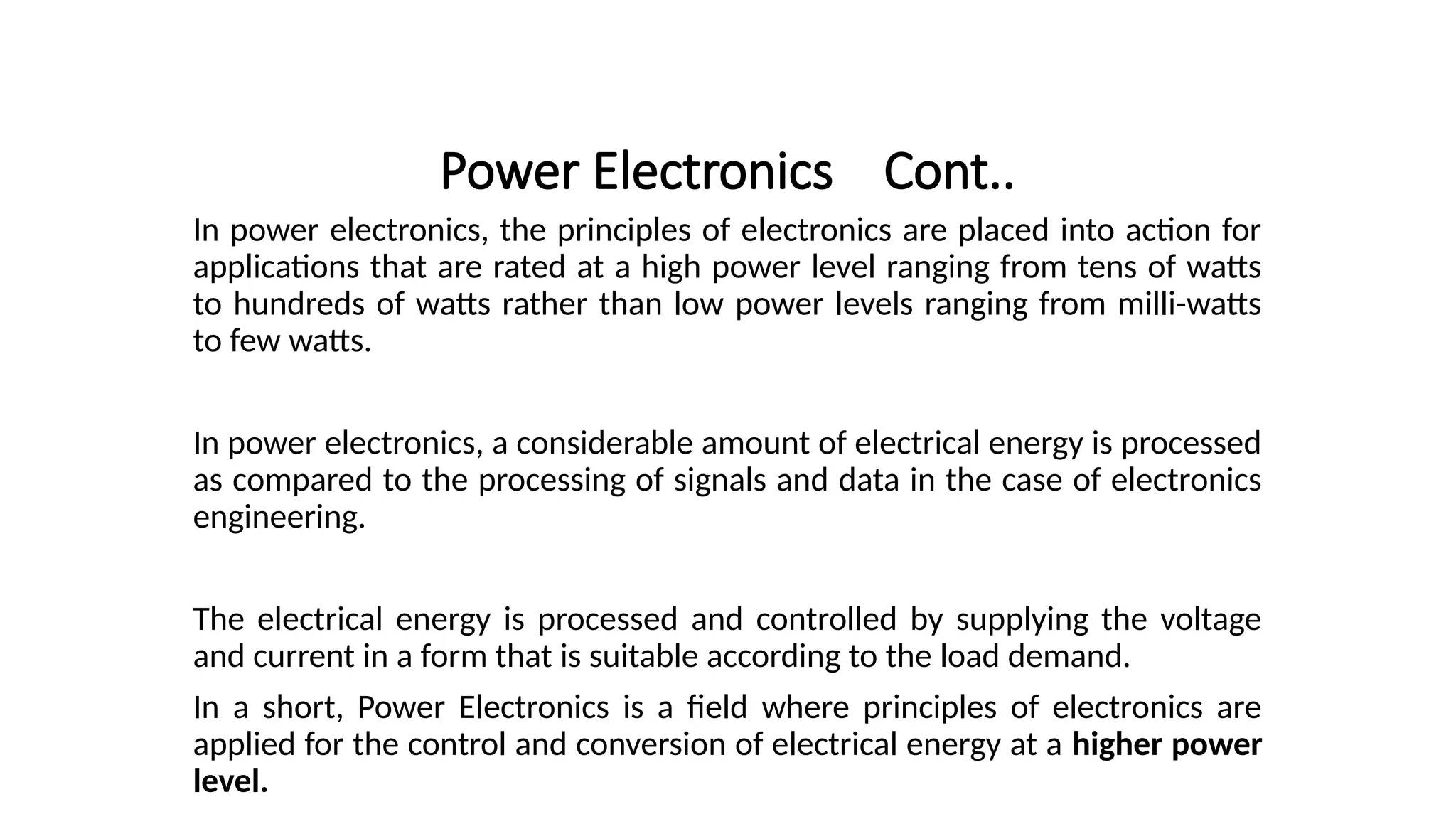power electronics - Introduction to power Electronics | PPT