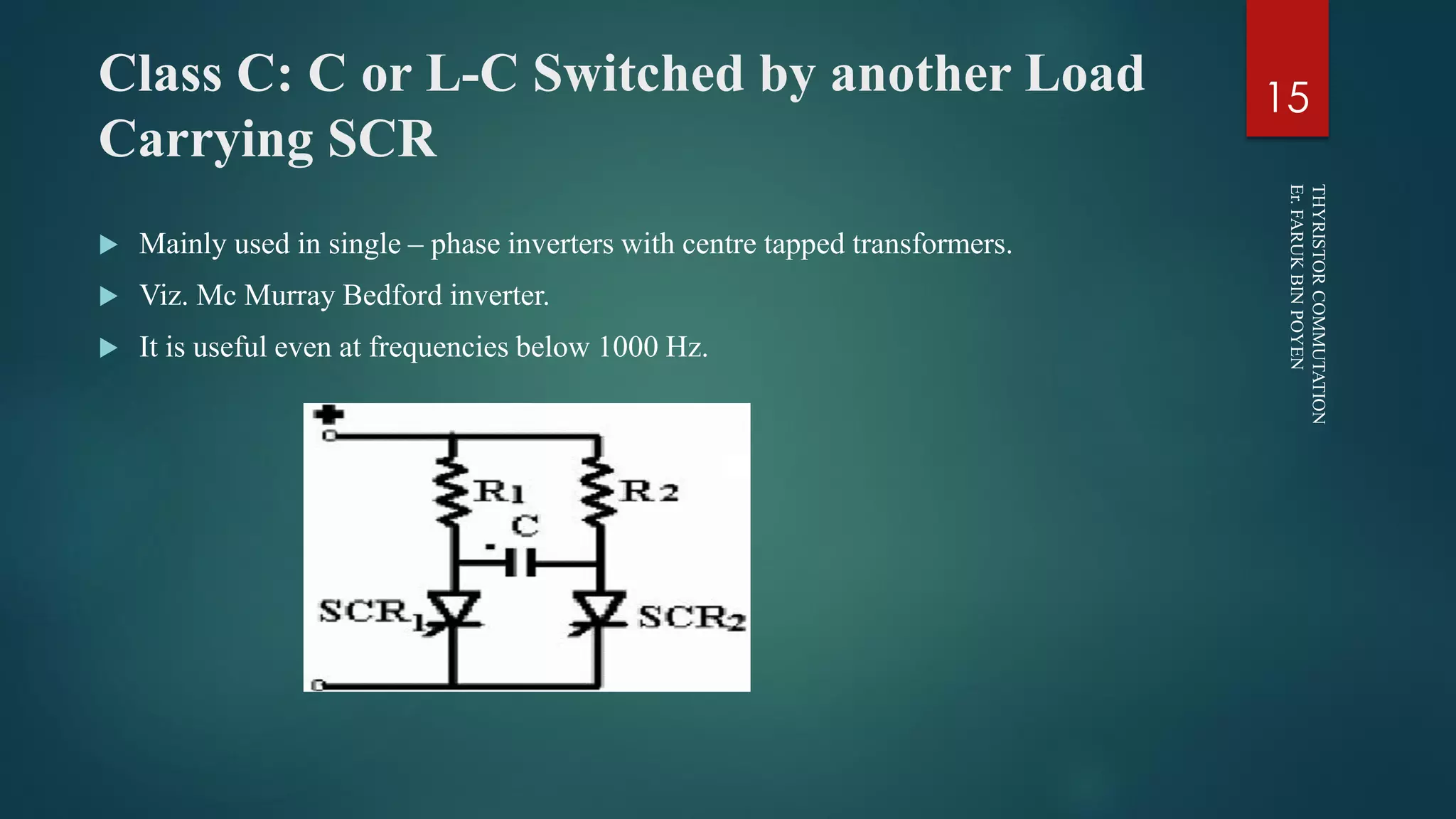 Power Electronics - Thyristor Commutation | PDF
