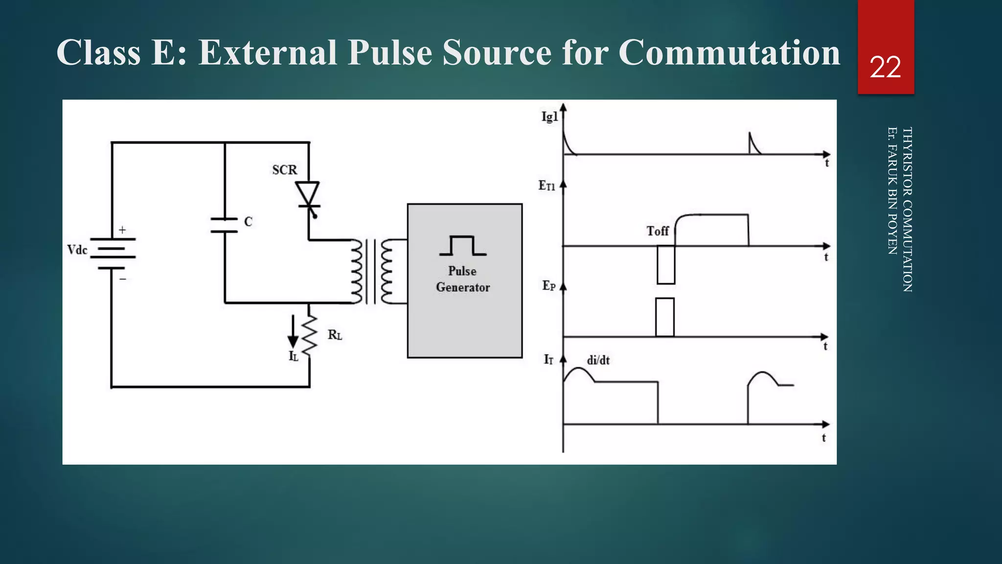 Power Electronics - Thyristor Commutation | PDF