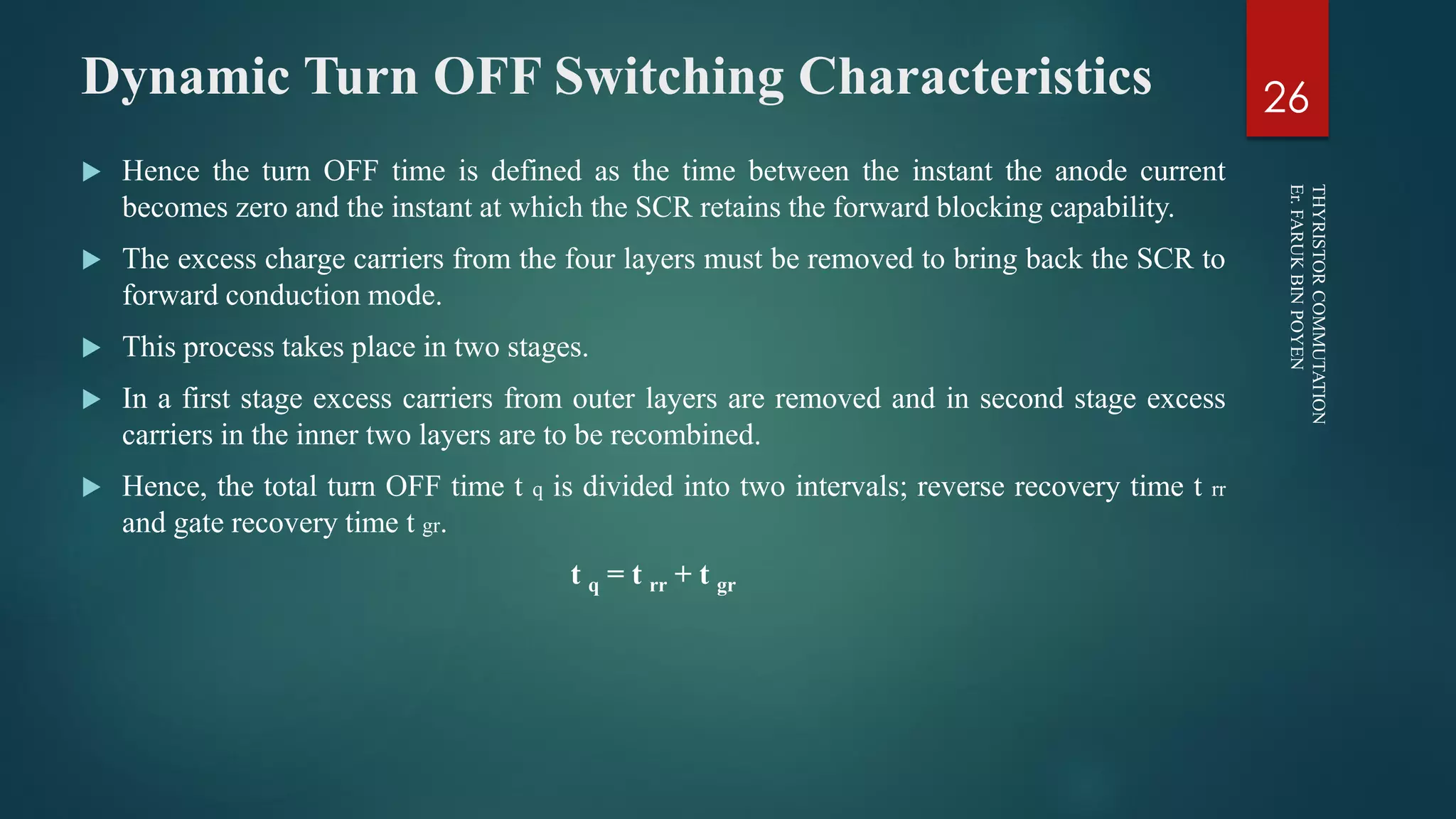 Power Electronics - Thyristor Commutation | PDF