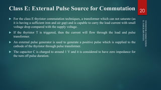 Power Electronics - Thyristor Commutation | PDF