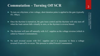 Power Electronics - Thyristor Commutation | PDF
