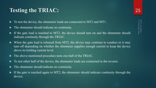 Power Electronics - DIAC & TRIAC | PDF