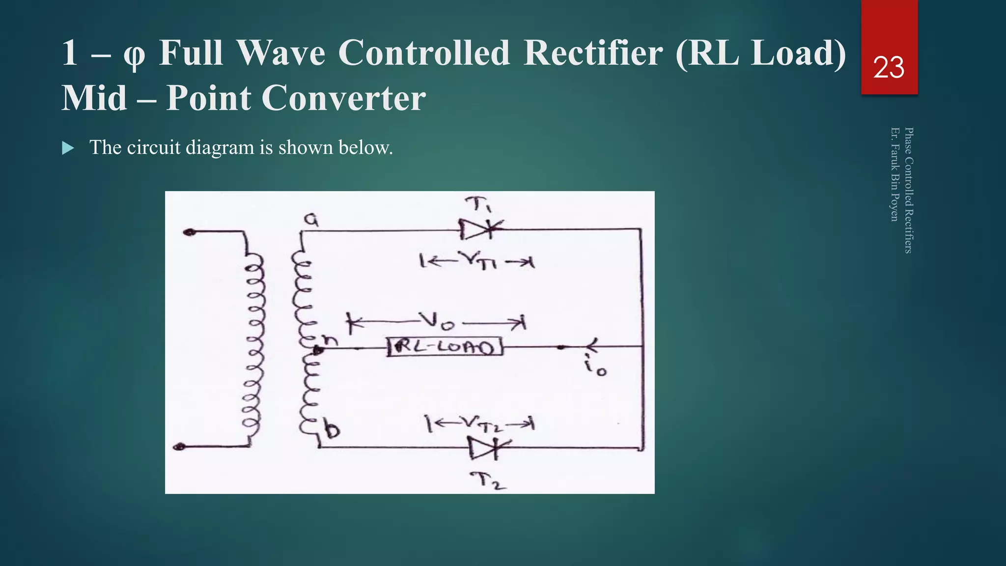 Power electronics Phase Controlled Rectifiers - SCR | PDF