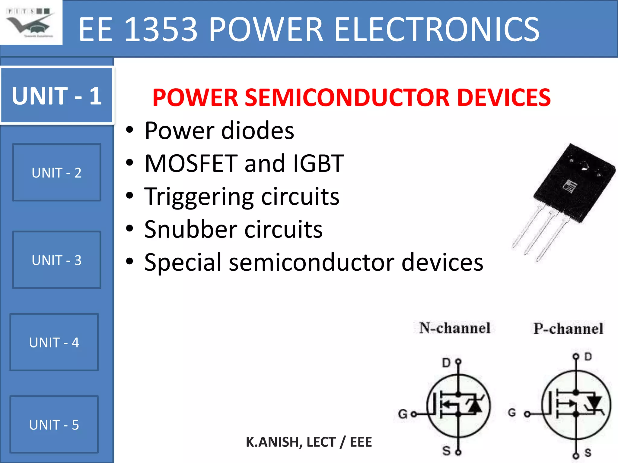 Power electronics (III-EEE) | PPTX