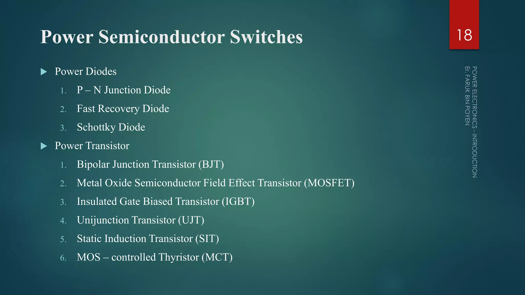 Power electronics Introduction | PDF