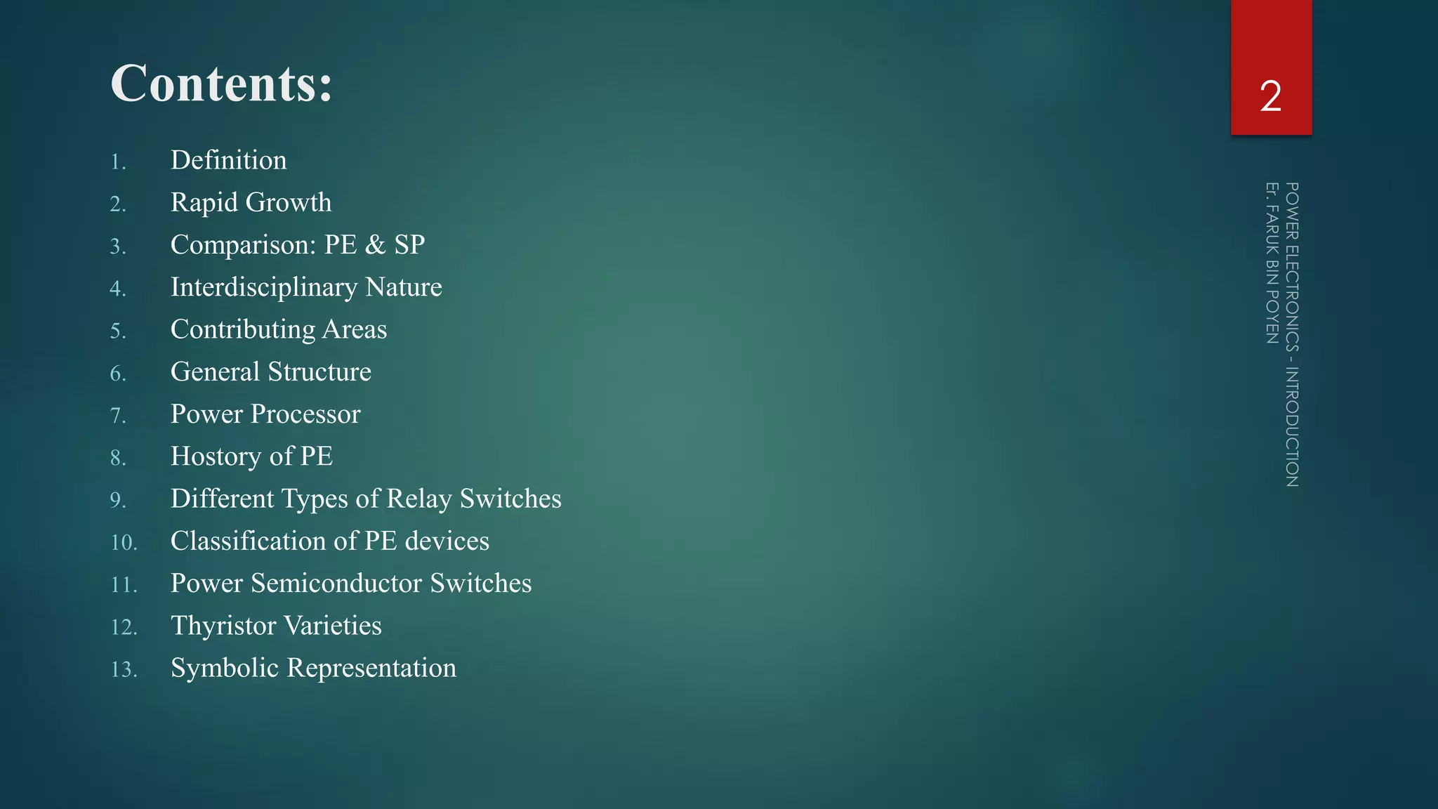 Power electronics Introduction | PDF