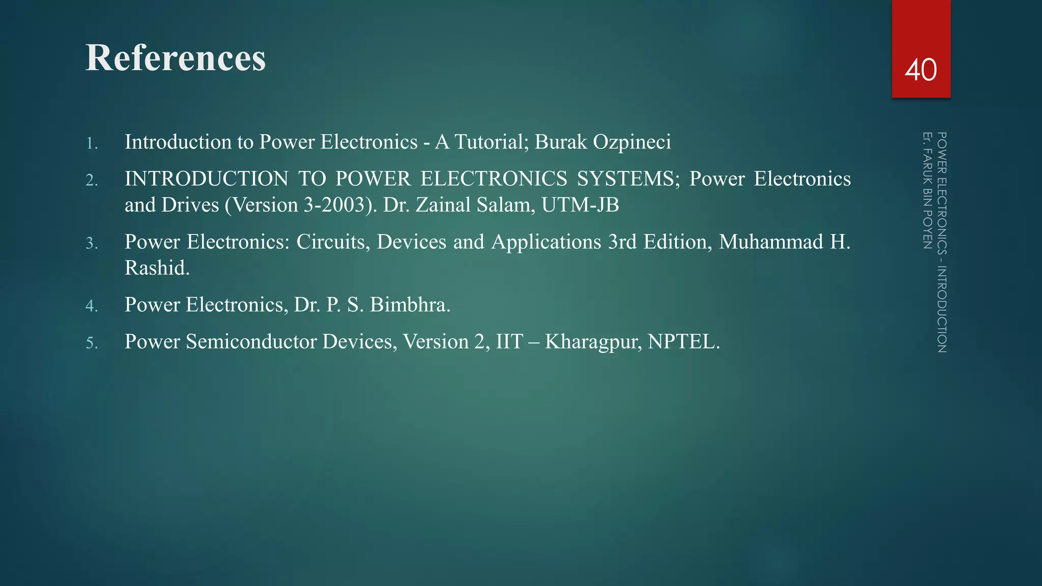 Power electronics Introduction | PDF