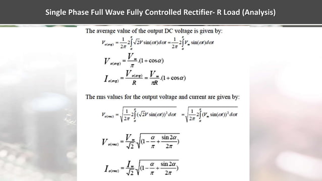 Power Electronics - Phase Controlled Converters.pptx | Consumer ...