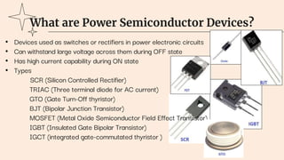 Power Electronics- Power Semiconductor devices.pptx