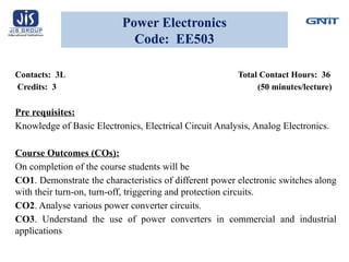 Comprehensive Power Electronics Course for Electrical Engineering ...