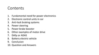 Power electronics Applications in Automotive industry.pptx