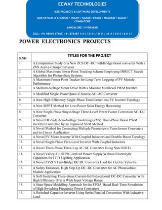 Power electronics ieee 2012 2013 | DOCX