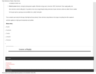 Power electronics in practice | PPT