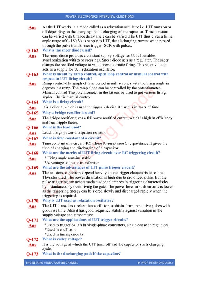 Power Electronics Interview Questions power-electronics-interview-questions