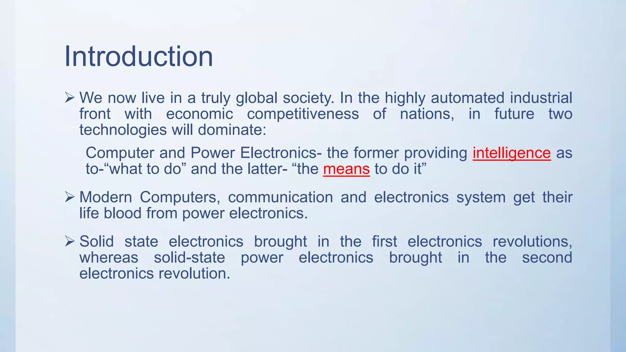 Power Electronics Introduction | PPTX